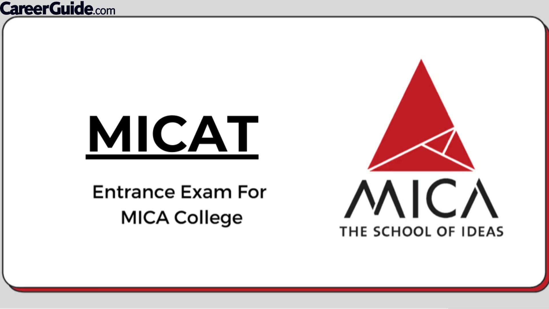 MICAT 2023 - CareerGuide