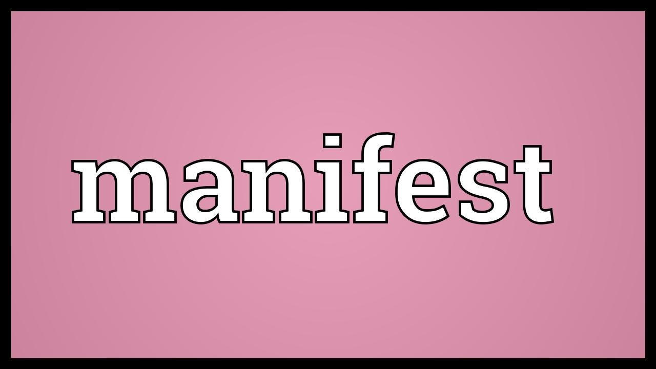 What is Manifest Meaning in Hindi - CareerGuide