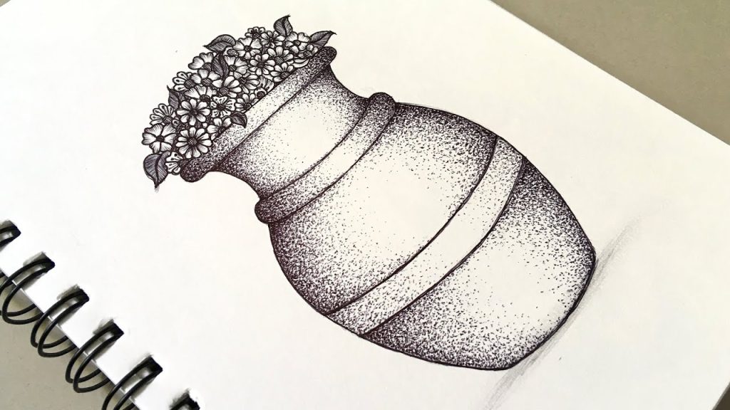 Flower Pot Drawing : Tips for Drawing - CareerGuide