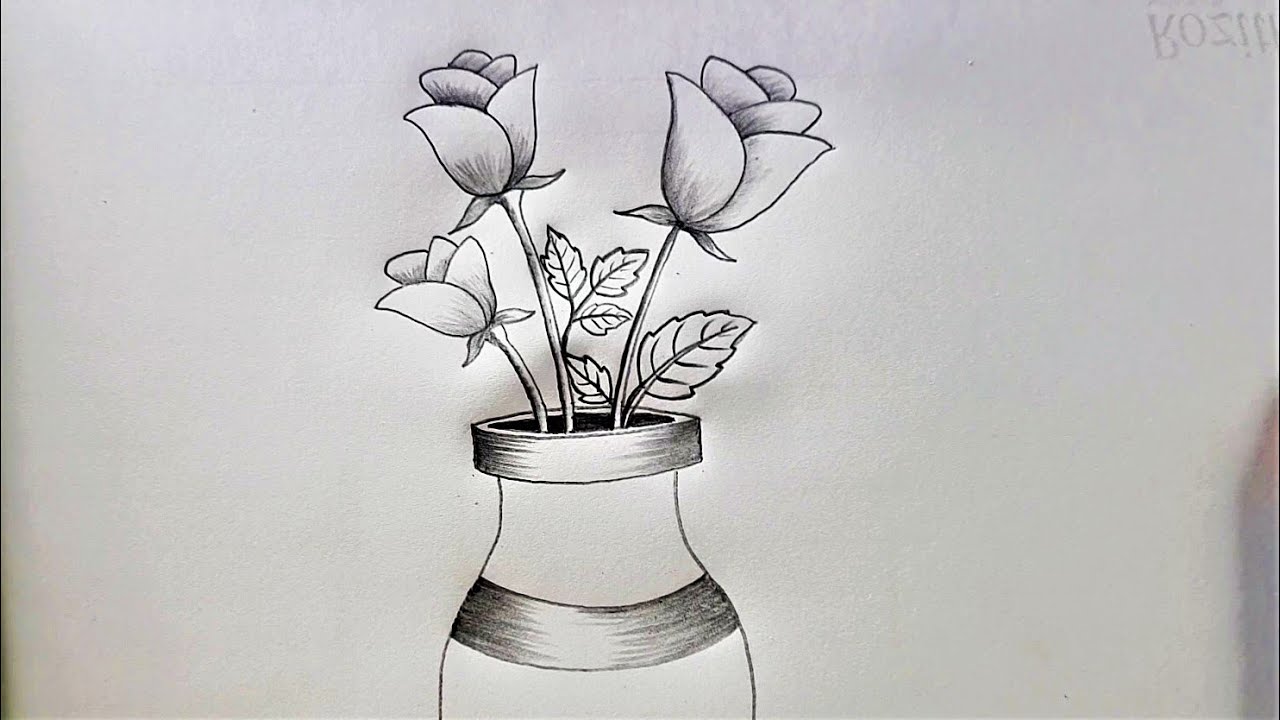 Flower Pot Drawing : Tips for Drawing - CareerGuide