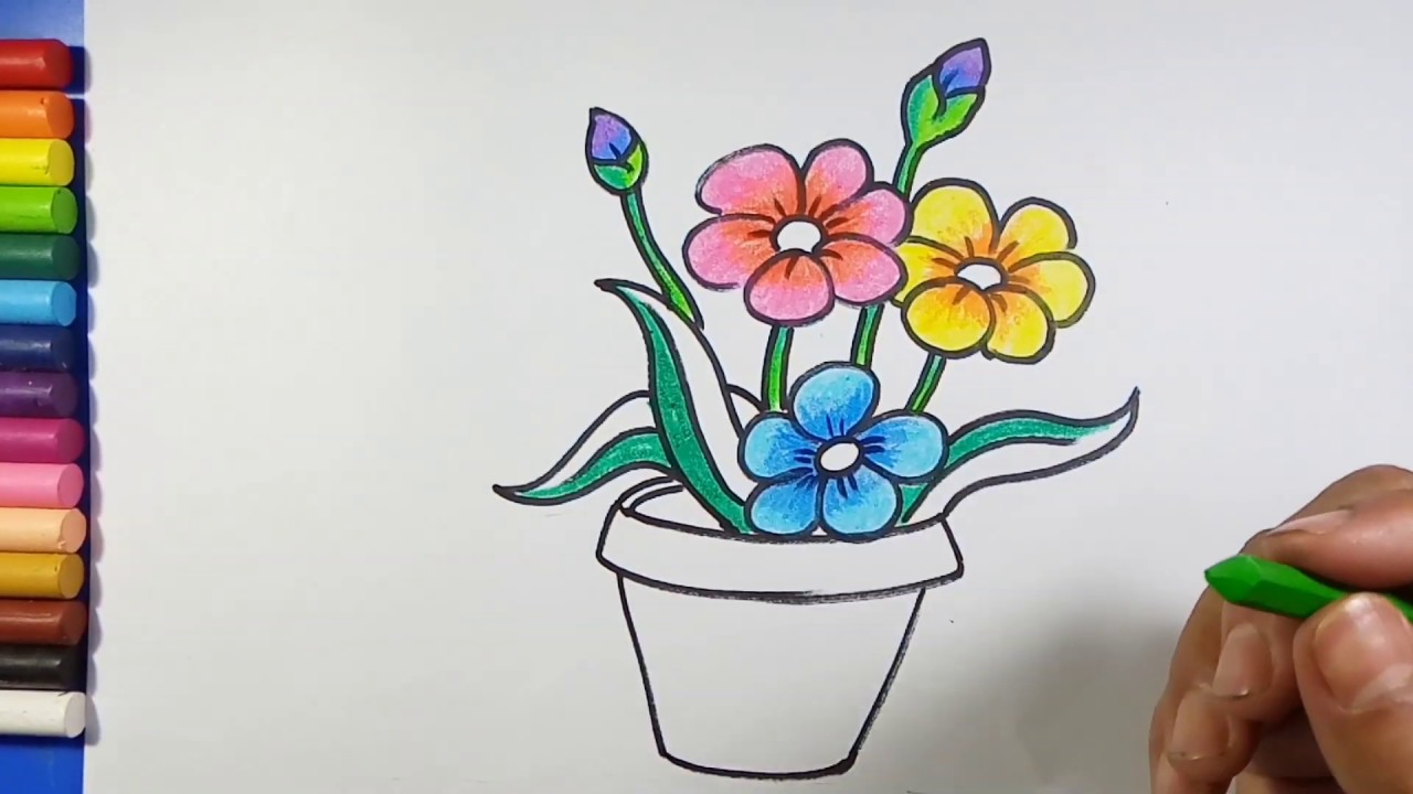 Flower Pot Drawing : Tips for Drawing - CareerGuide