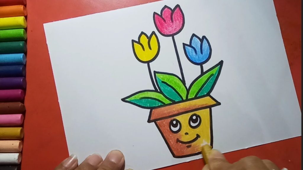 Flower Pot Drawing : Tips for Drawing - CareerGuide