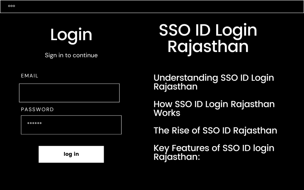 SSO ID Login Rajasthan: User Experience, Cybersecurity, Services ...