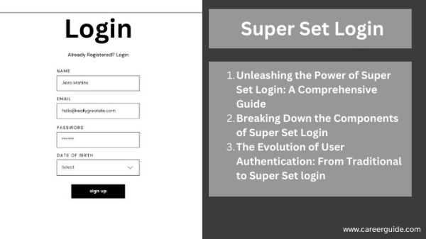 Super Set Login: Authentication, Step Guide, User Experience - CareerGuide
