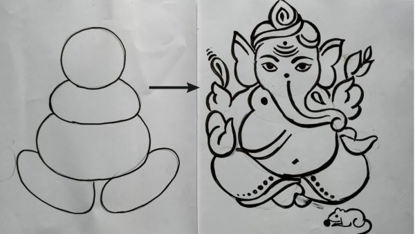 Ganpati Drawing : Ganpati Drawing Techniques - CareerGuide