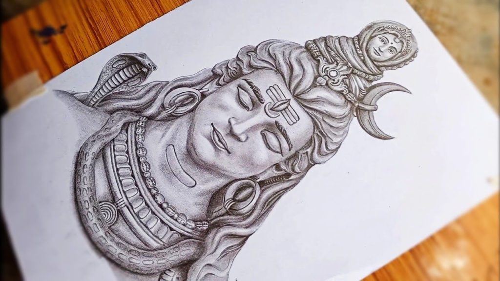 Lord Shiva Drawing : The Spiritual Essence in Shiva Artwork - CareerGuide