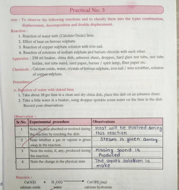 Navneet Science Journal std 10 All Practical Answers - CareerGuide