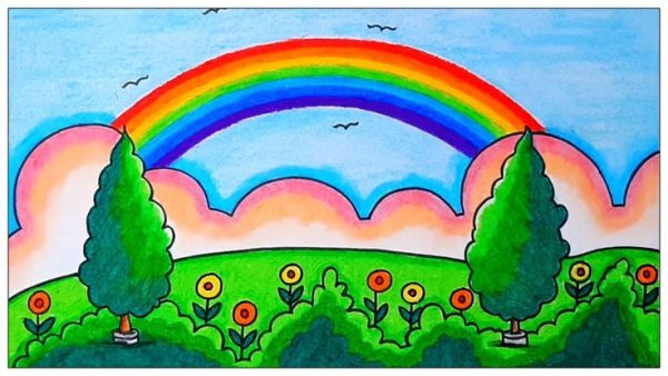 Rainbow Drawing : Tips for Drawing - CareerGuide