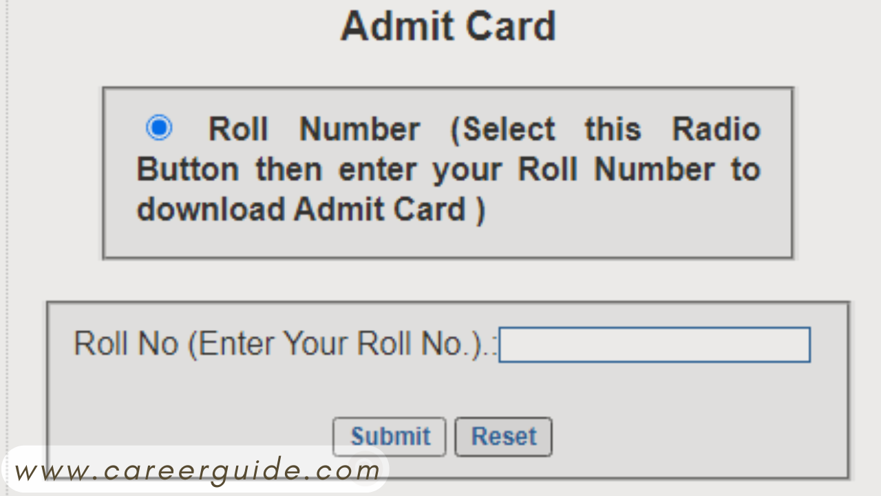 SSB Tradesman Admit Card 2023 : Details - CareerGuide