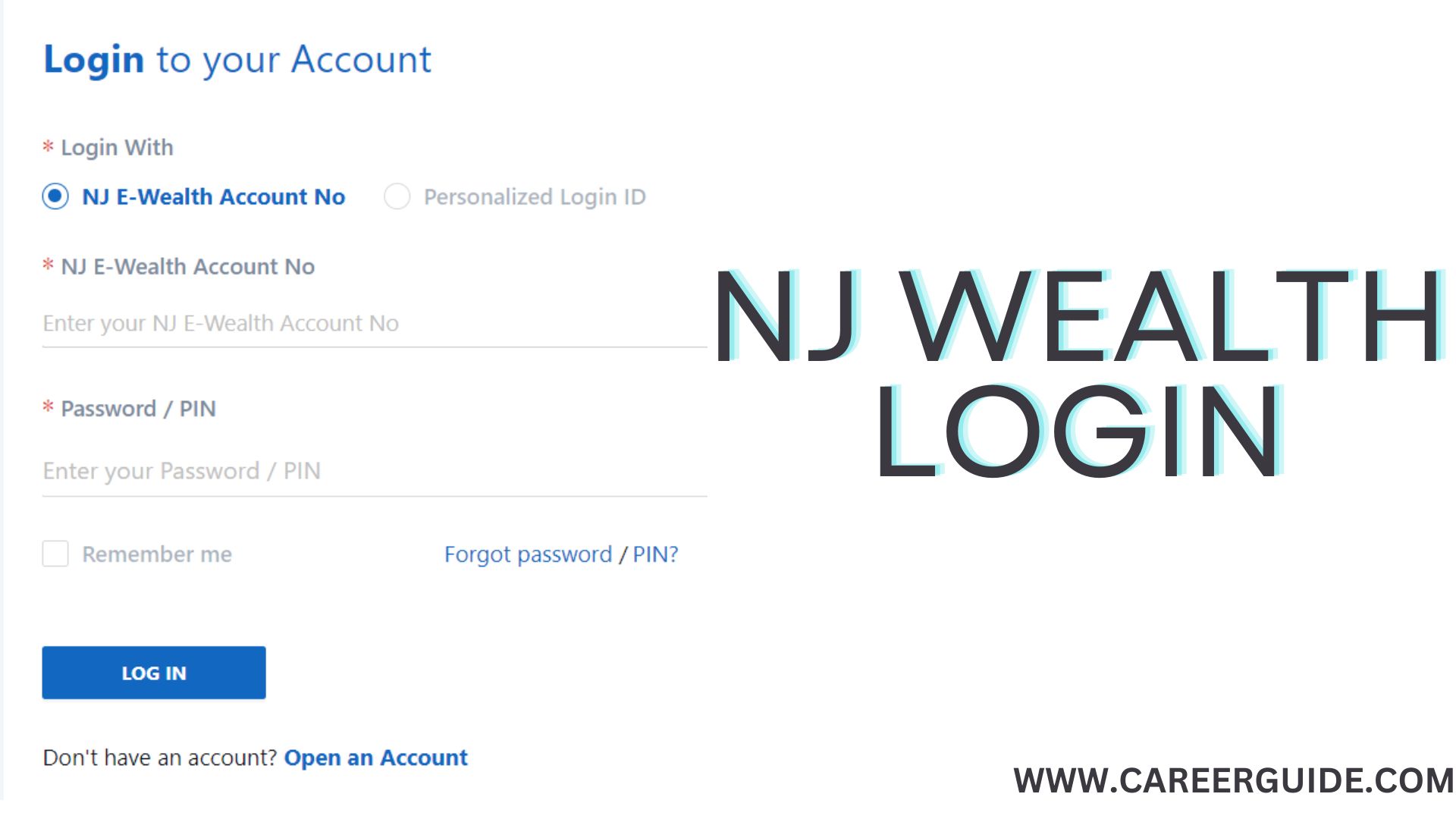NJ Wealth Login: Guide, Features, Registration, Investments, Financial Literacy - CareerGuide