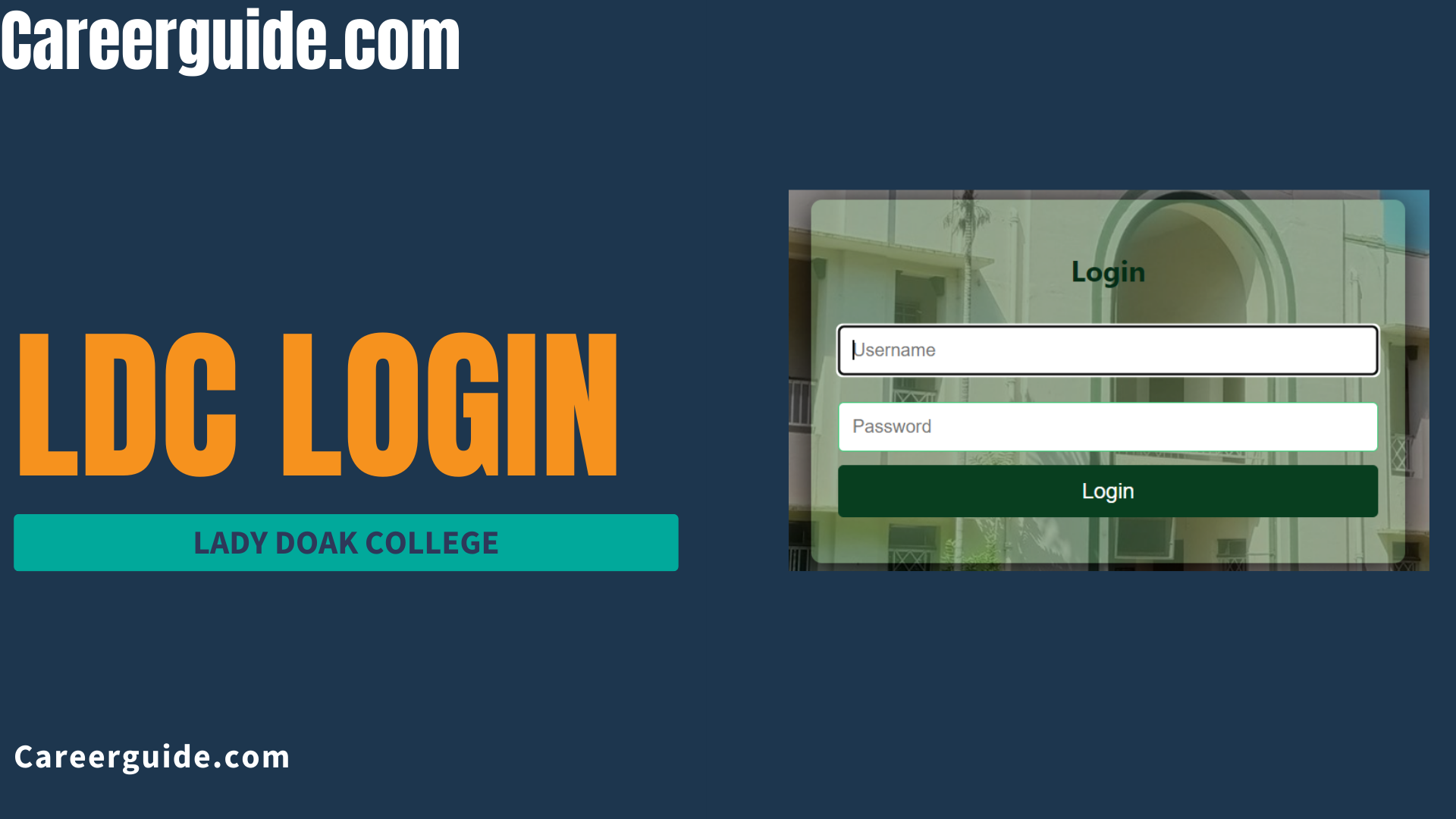 LDC Login: Register, Academic Records, Fee Payment, Security - CareerGuide