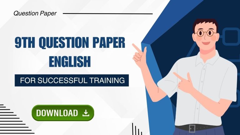 English Question Paper 2019 Class 9 State Board